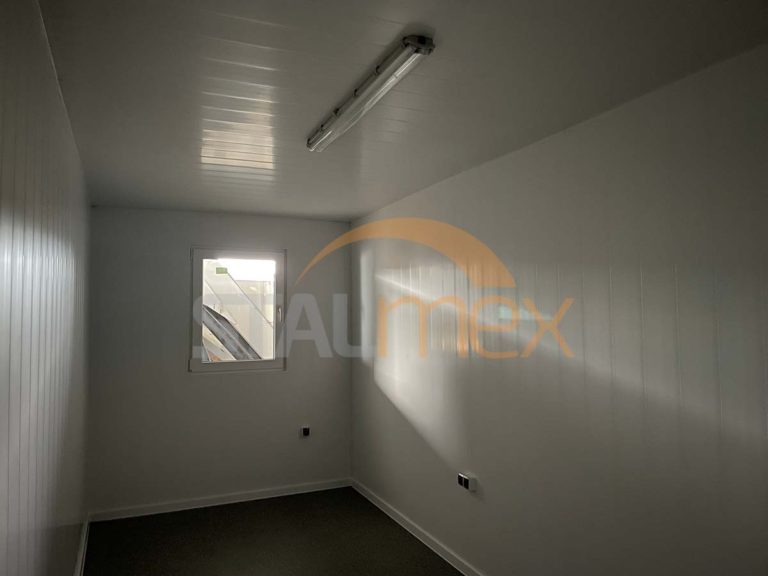 Container 2,45x6,00x2,80 – RAL 9006 weißaluminium/RAL 7016 ...